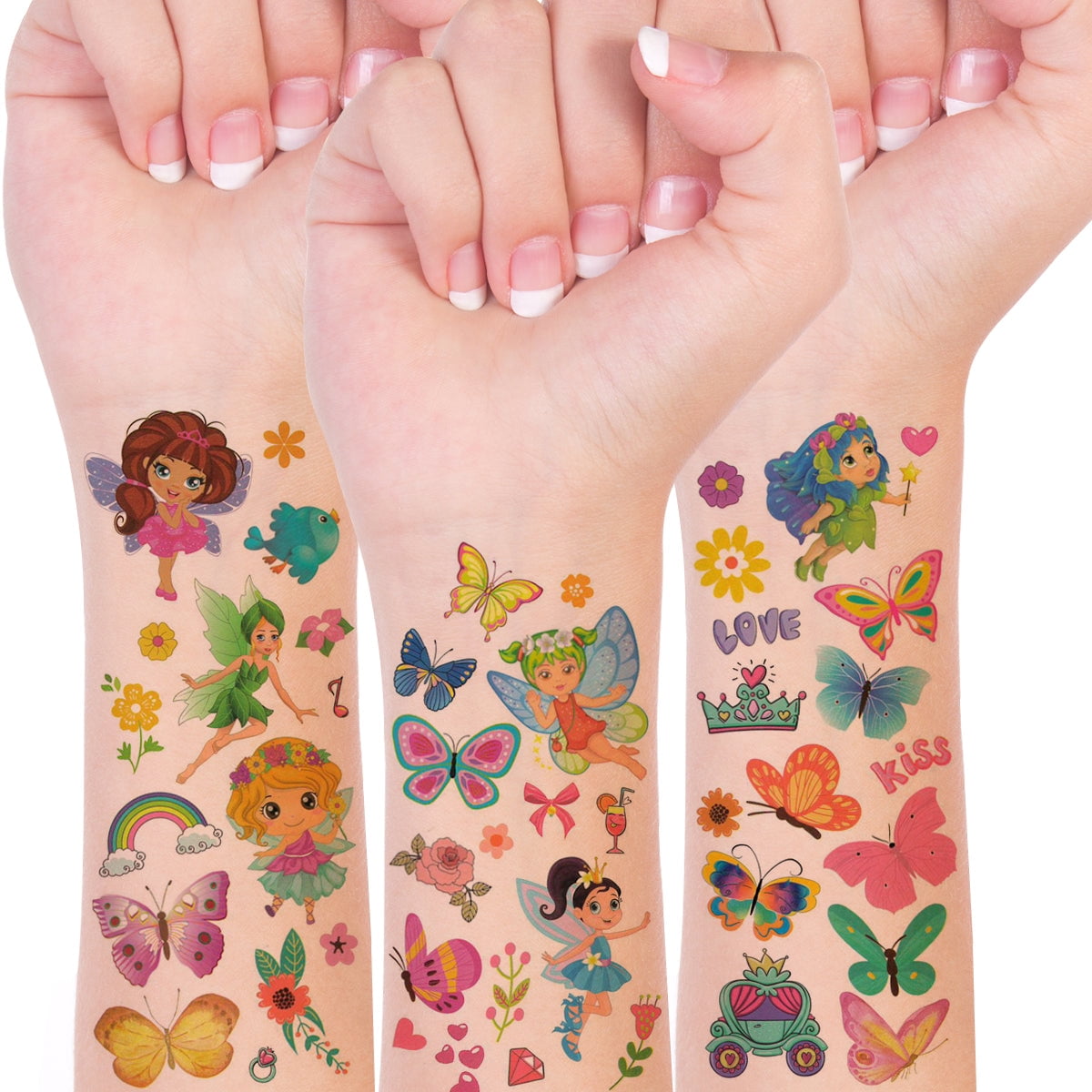 Wrapables Waterproof Temporary Tattoos for Children, 20 sheets ...