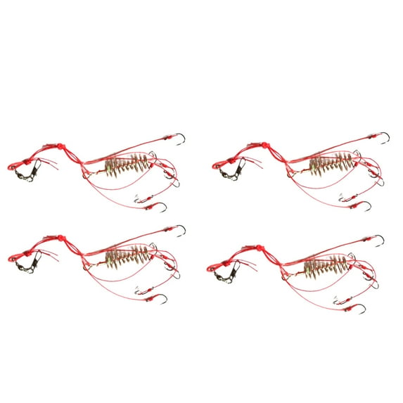 Fishing Hook, 4Pcs Explosion Fish Lure Bait String Hook Outdoor Fishing ...