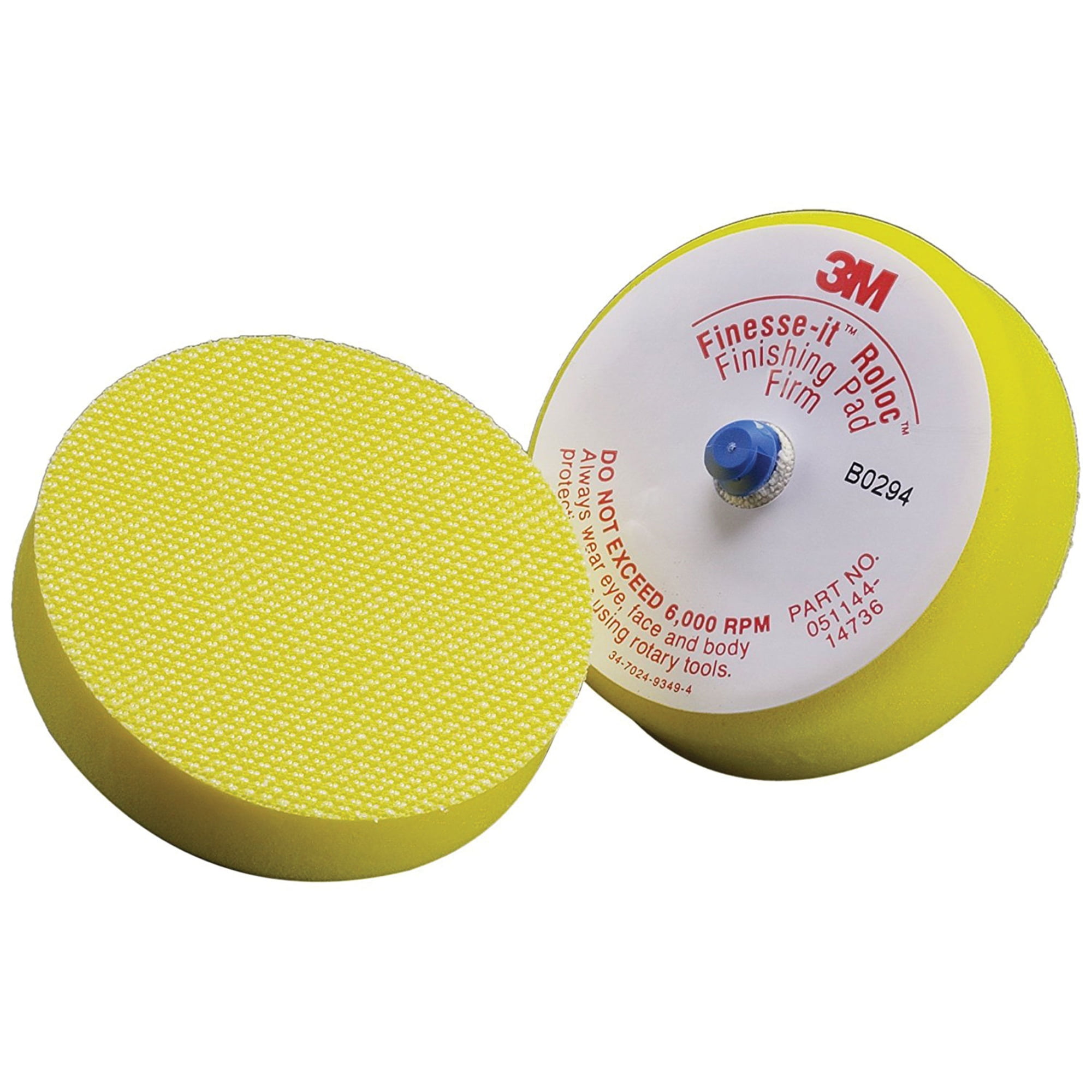 3M 14736U Finesse-it Roloc Finishing Disc Pad - 3" - Walmart.com