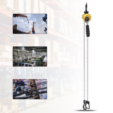 Free Shipping! BENTISM Chain Hoist Chain Block 1 Ton Capacity 10 Feet ...