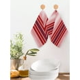 Red Vertical Striped Kitchen Dish Towels for Drying Dishes Set of 3 ...