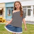2026 Girls Summer Shirts Sweet and Cute One Shoulder Short Sleeve T ...