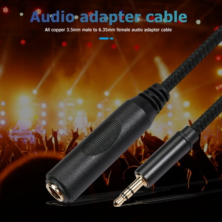 Clairlio 3.5mm to 6.35mm Cable 1/8 inch Male to 1/4 inch Female Stereo ...