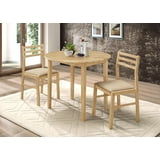 Cartesian 3 Piece Drop leaf Round Dining Table and Ladder Back Chairs ...