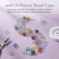 BZCOE 50Pcs Jellyfish Beads Charm Trumpet Flower Bead Caps for Jewelry ...