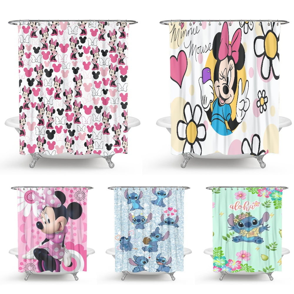 3d Print Mickey Mouse 3d Print Shower Curtain For Bath Polyester