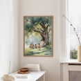 Affixzi Jesus Teaches Under Sunlit Tree, Unframed Canvas 16x24in ...