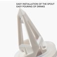2-Pack Ergonomic Milk Box Spout Pourer With Lid ABS & PP Drink Diverter ...