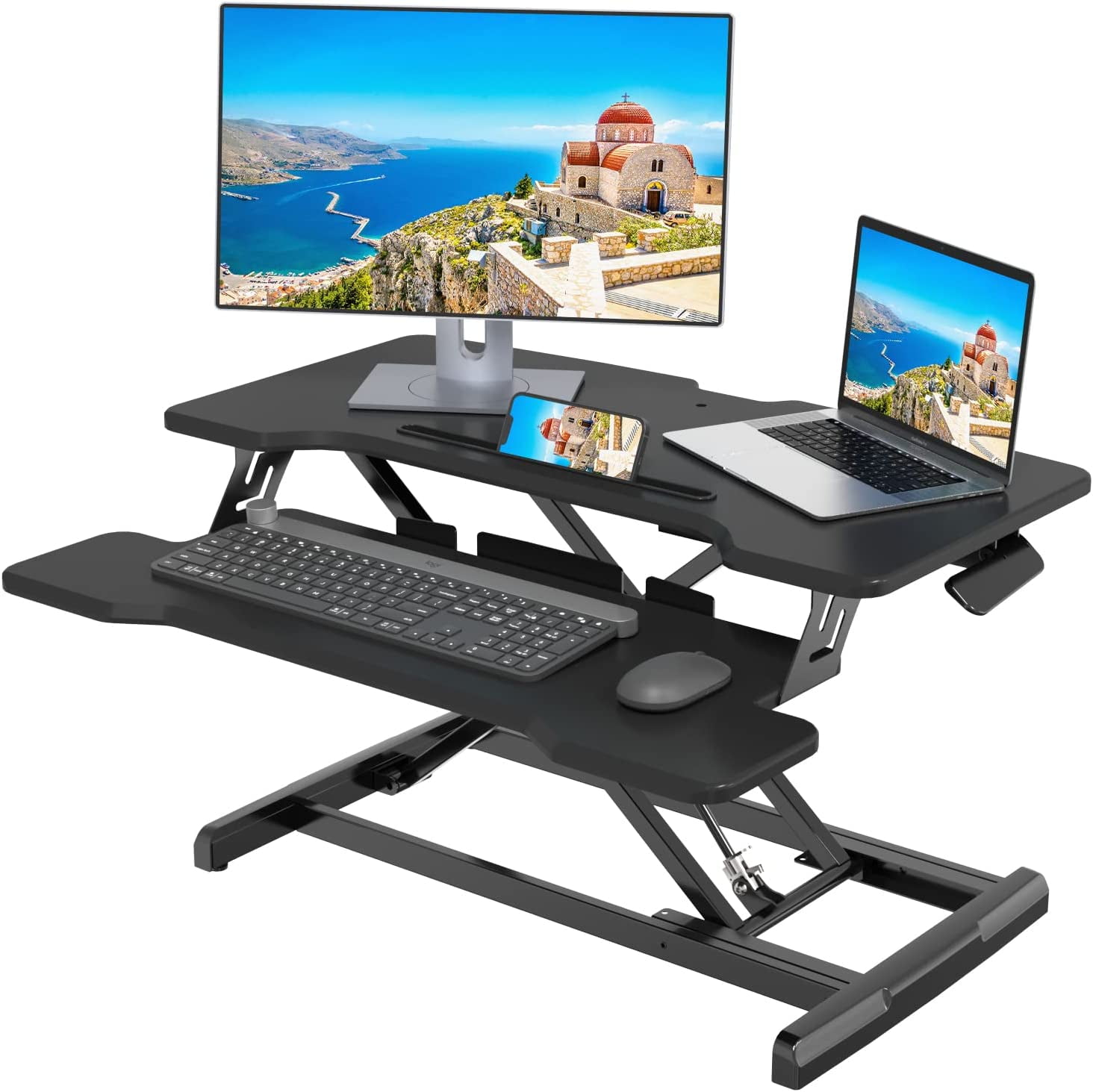 Buy Joy Seeker Standing Desk Converter 30 Inches Stand up Desk Riser ...