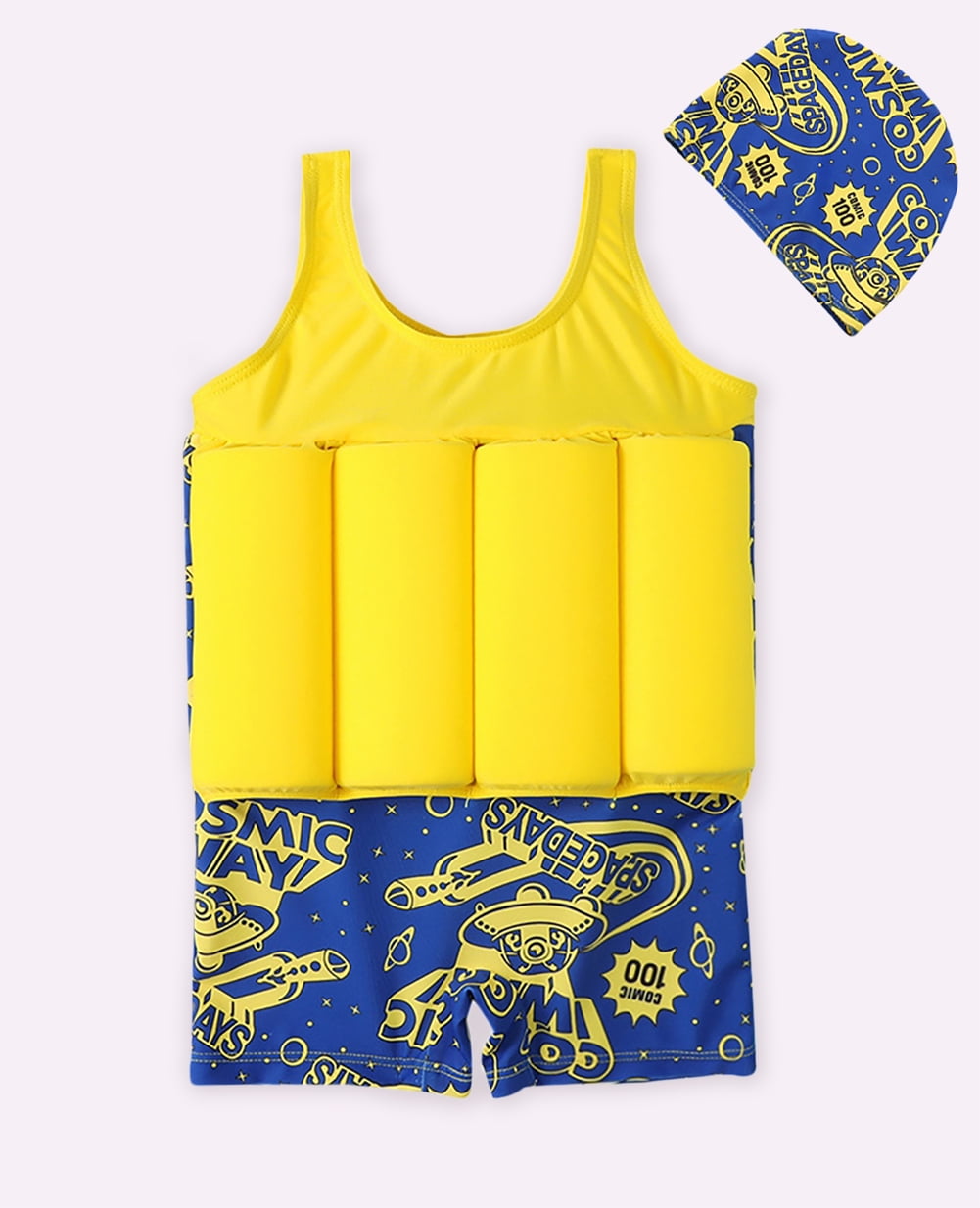 URMAGIC URMAGIC Toddler Kid Little Boy Swim Vest One Piece Flotation Buoyancy Swimsuit UPF 50 ...