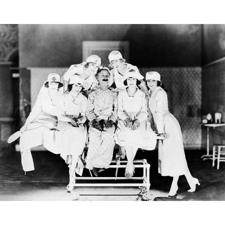 Ben Turpin (1874-1940). /Namerican Actor. Turpin In A Mack Sennet Farce ...