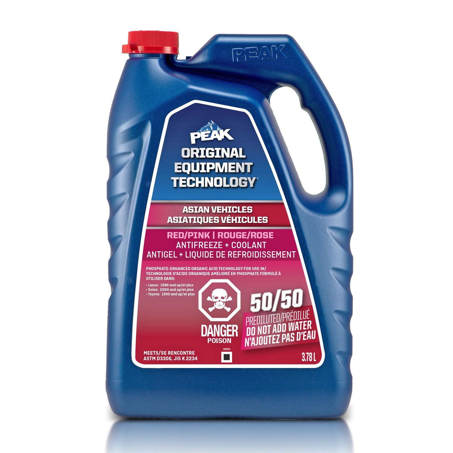 Click here for Peak Oet Extended Life Red/Pink 50/50 Pre-Diluted... prices