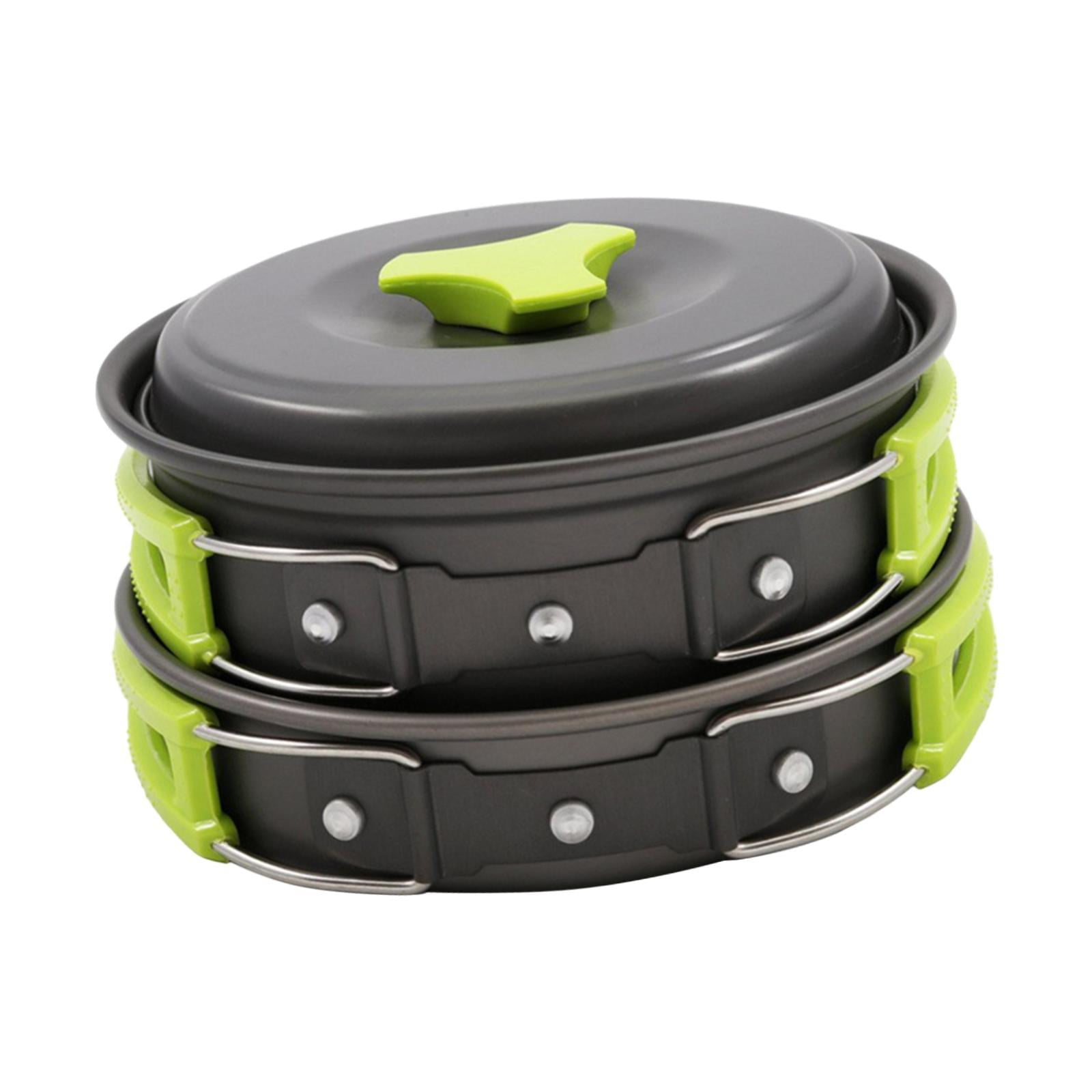 DYNWAVECA Camping Cookware Camping Cooking Set Outdoor Cook Gear ...