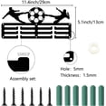 1 Set Sports Theme Medal Hanger Holder Display Wall Rack 3-Line with ...