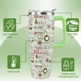 Christmas Tumbler 40 oz Xmas Tree Cup Winter Coffee Travel Mug ...