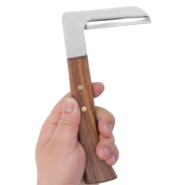 Steel L Shape Hoof Knife Ergonomic Curved Handle Hoof Trimming Tool for ...