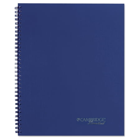 Cambridge Side Bound Guided Business Notebook, 9 1/2 x 7 1/4, Navy Blue ...