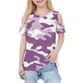 AHTJRT Camo T Shirts for Kids Boys Girls Lightweight Short Sleeve Crew ...