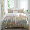 4 Piece Duvet Cover Set Cal king, Birch Tree Retro Oil Painting Art ...