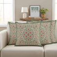 Abstract Flowers Print Throw Pillow Covers 20 x 20 Inch Pillow Covers ...