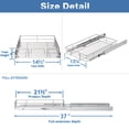Pull Out Cabinet Organizer and Storage 14.5in W x 21.5in D Slide Out ...