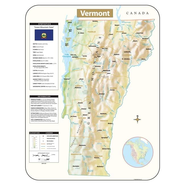 Univarsal 911644412001-54x64-LAM 54 x 64 in. Vermont Large Scale Shaded ...
