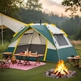 Automatic Instant Setup Camping Tent for 1-4 Persons, All-Season with ...