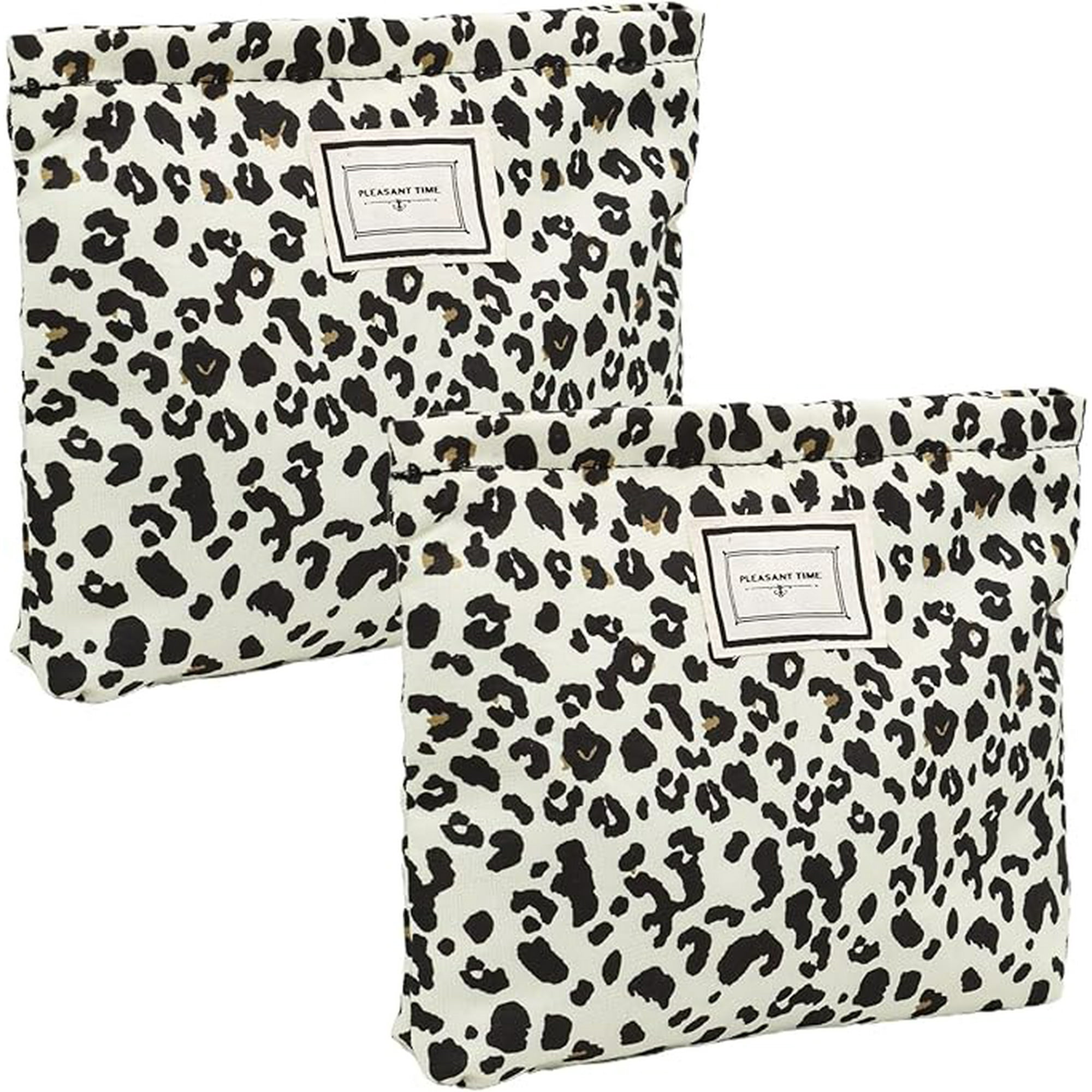 Click here for Zynery 2pcs Leopard Makeup Bags For Women zipper M... prices