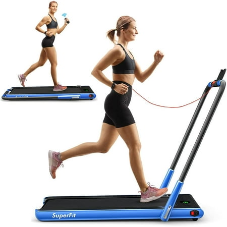 Under Desk Treadmill, Foldable Desk Treadmill with LED Monitor, Remote ...