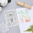 Animal Pattern TPR Clear Stamps with Acrylic Board for Card Making DIY ...