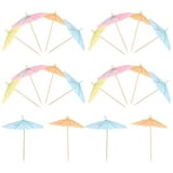 MLINS Cocktail Parasol Picks with Eco Friendly Wood and Paper Material ...