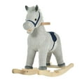 ‎Studyli Kids Rocking Horse Plush Ride on Horse Toddler Rocker for 36 ...