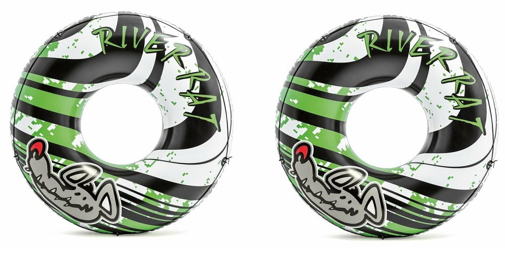 INTEX River Rat Inflatable Floating Tube Raft 68209E 2-Pack - Walmart.com