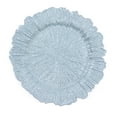 Efavormart 6 Pack 13" Round Dusty Blue Plastic Reef Charger Plates ...