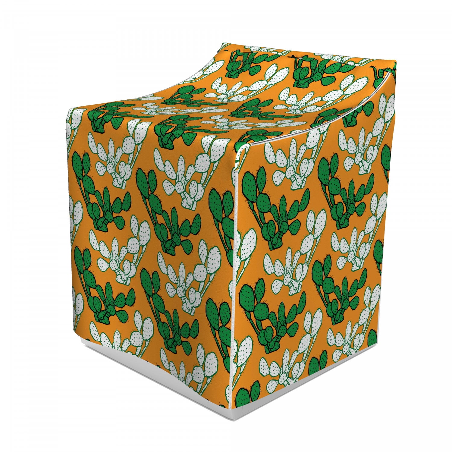 Succulent Washer Cover, Cartoon Style Illustration of Cactus, Suitable ...