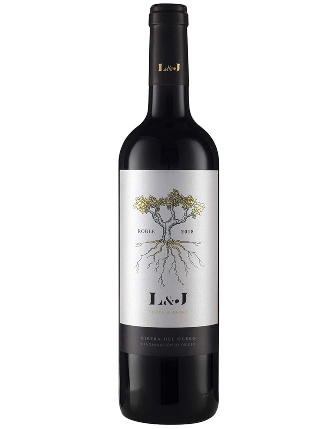 Pack de 6 Vino Tinto L & J Roble de 750 ml Genérico Roble | Bodega ...