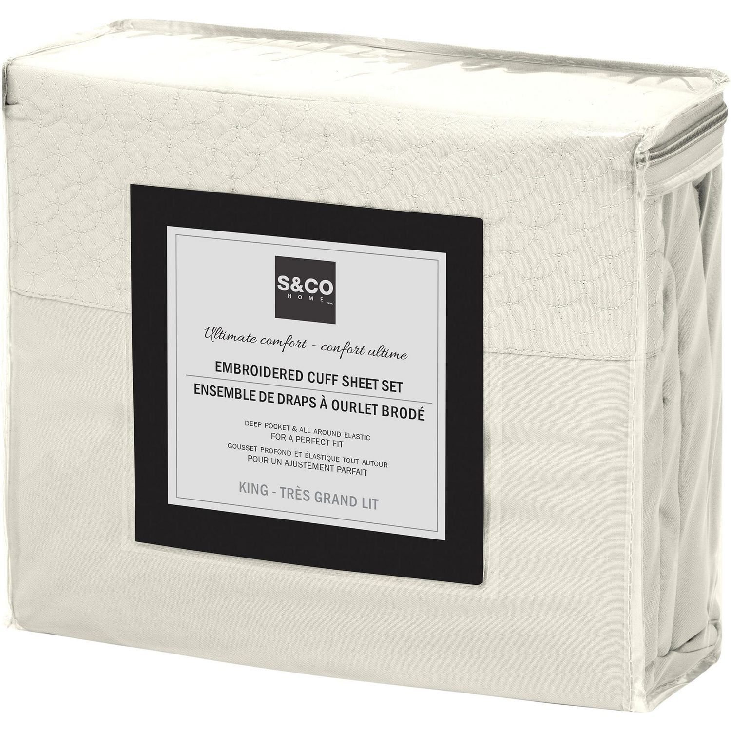 Click here for Safdie & Co. Sheet Set 4pc K Solid Ivory King prices