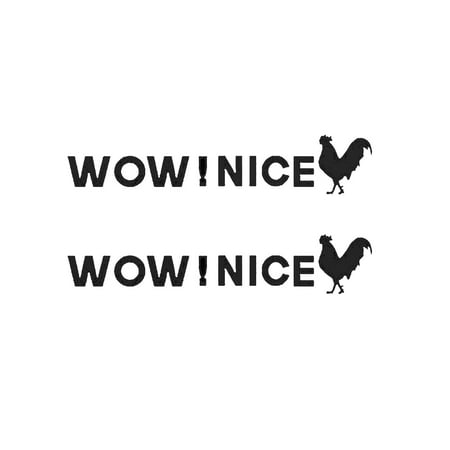 Fun Whoa Nice Rooster Cock Toilet Decal Prank Vinyl Sturdy Material ...