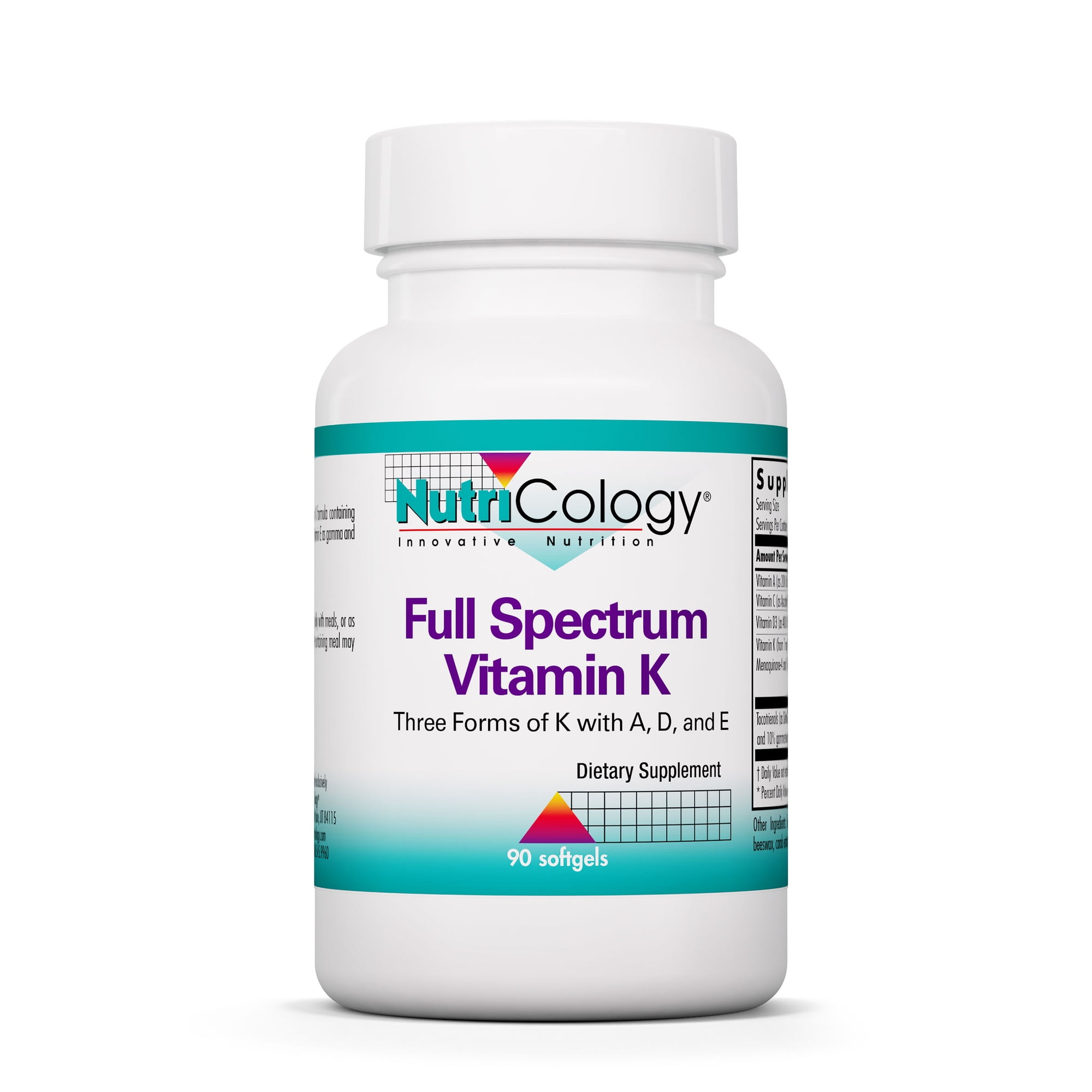 NutriCology Full Spectrum Vitamin K - With Vitamins A, C, D, and E - 90 ...