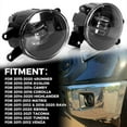 Fog Light Pair Upgrade Kit Black Bezel Accessory Lamp Fits 2012-2021 ...