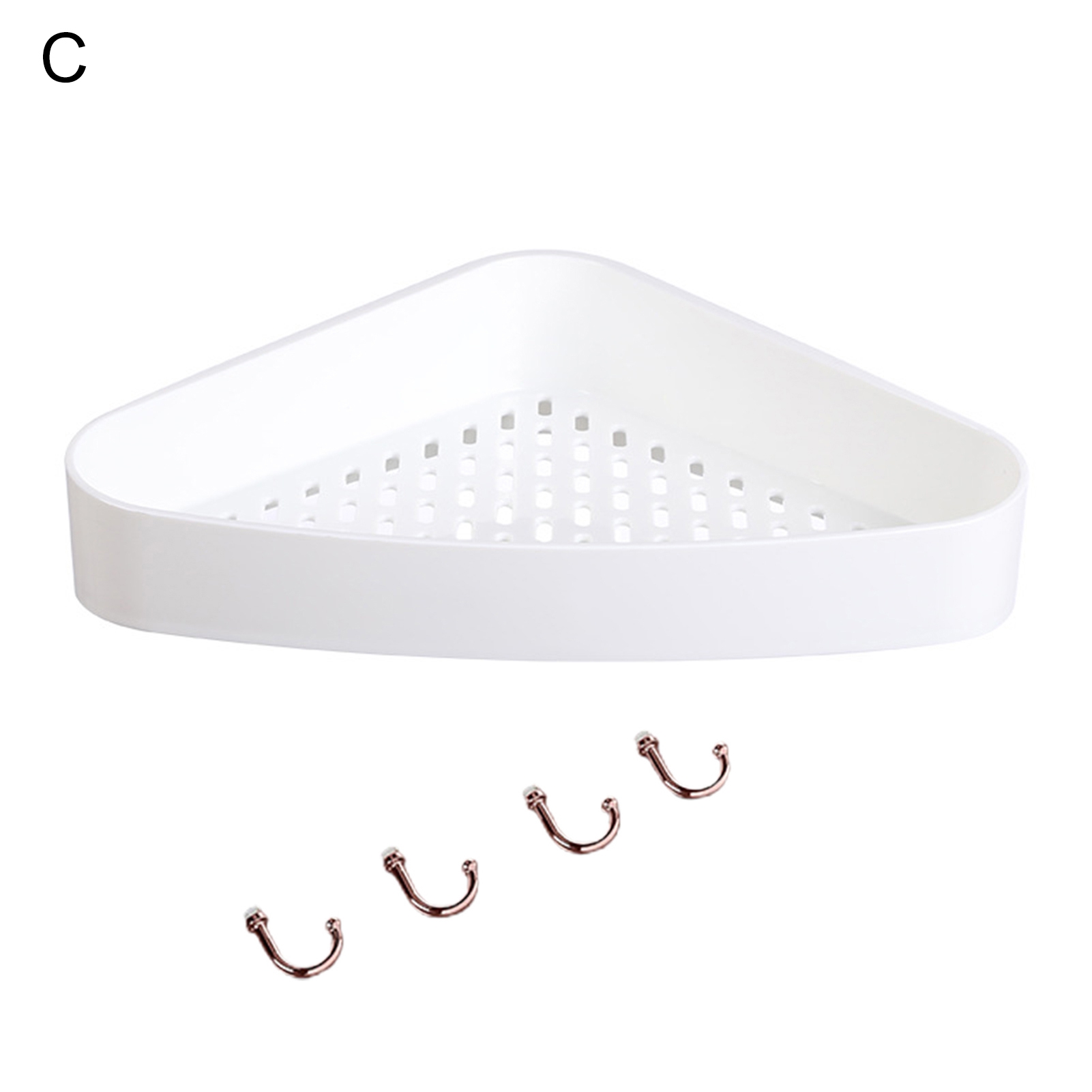 Hadanceo Triangular Corner Shelf Wall Mounted Bathroom Organizer ...