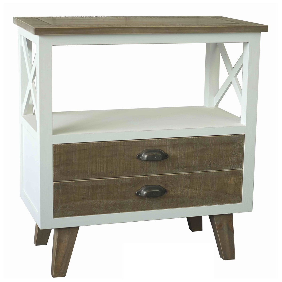 Sophisticated Two-Drawer Cabinet by Urban Port - Walmart.com