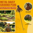 2PC Hot Deal! Iron Flower Petal Ground Stake, Vintage Inspired Metal ...