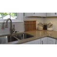 KitchenEdge Bamboo Over the Sink Dish Drying Rack, Plate Pot Drainer ...