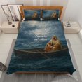 Christian Fisher Follow Me Quilt Bedding Set - Jesus in Boat with ...