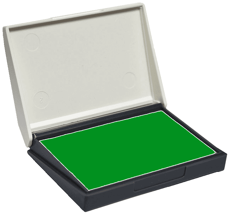 No.0 Stamp Pad, 2.25" x 3.5", Green - Walmart.com