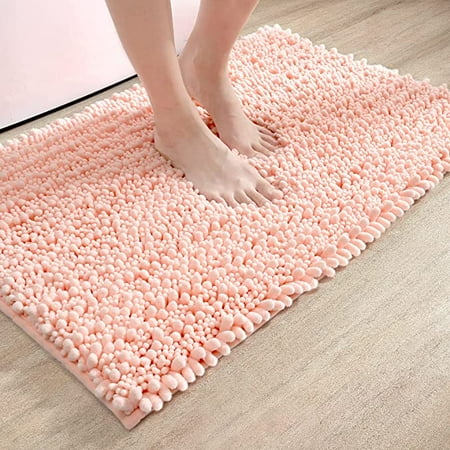 Chenille Shaggy Bath Rug,Extra Soft and Absorbent Shaggy Rugs,Perfect ...