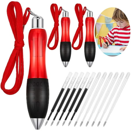 3 Pieces Big Fat Ballpoint Pens Retractable Fat Heavy Weighted Pens ...