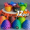 12Pcs Dragon & Dragon Egg Statue Set - Random Color 11.8"Dragon & 3.54 ...
