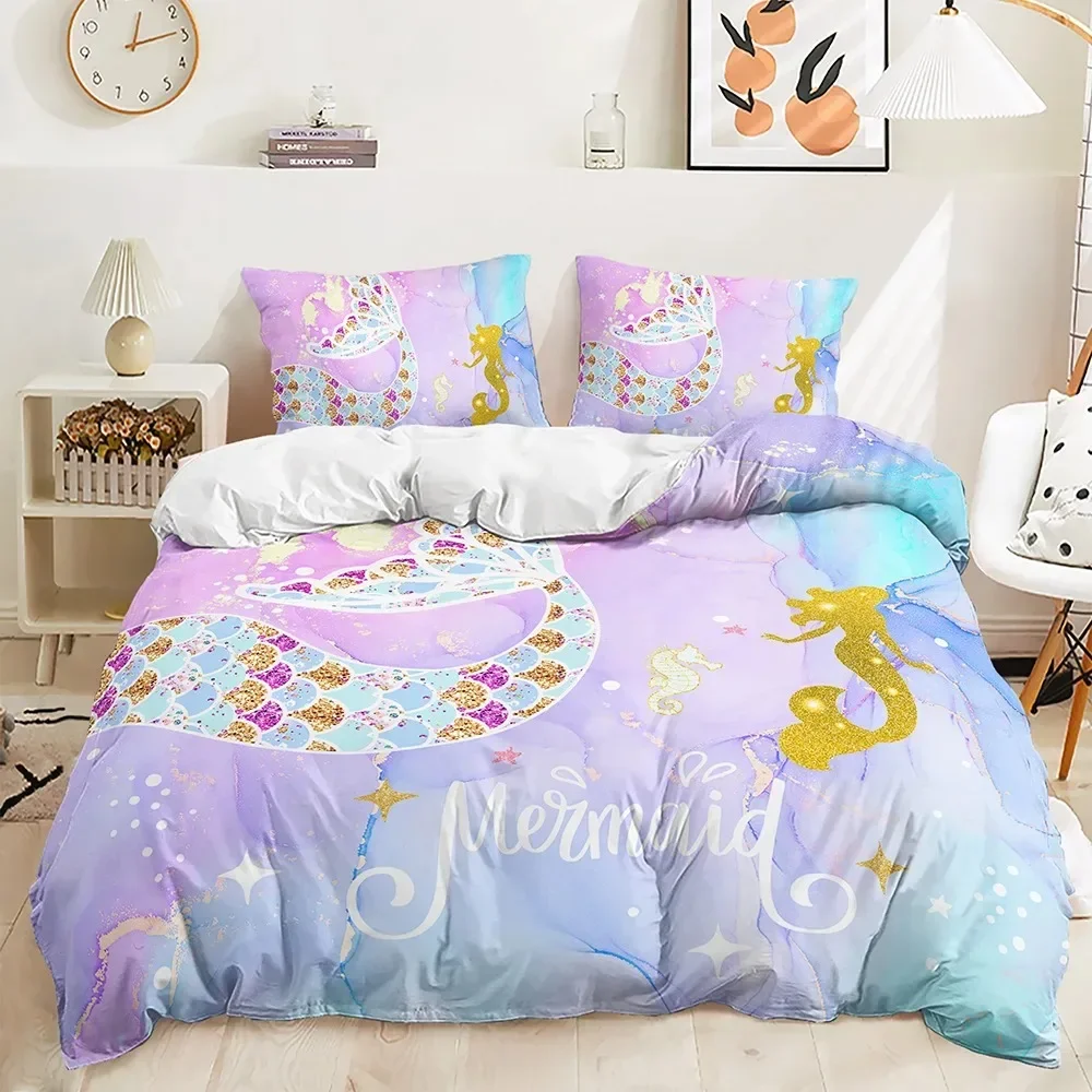 Click here for Yingd Bed Sheets Cartoon Mermaid Bedding Set Fashi... prices